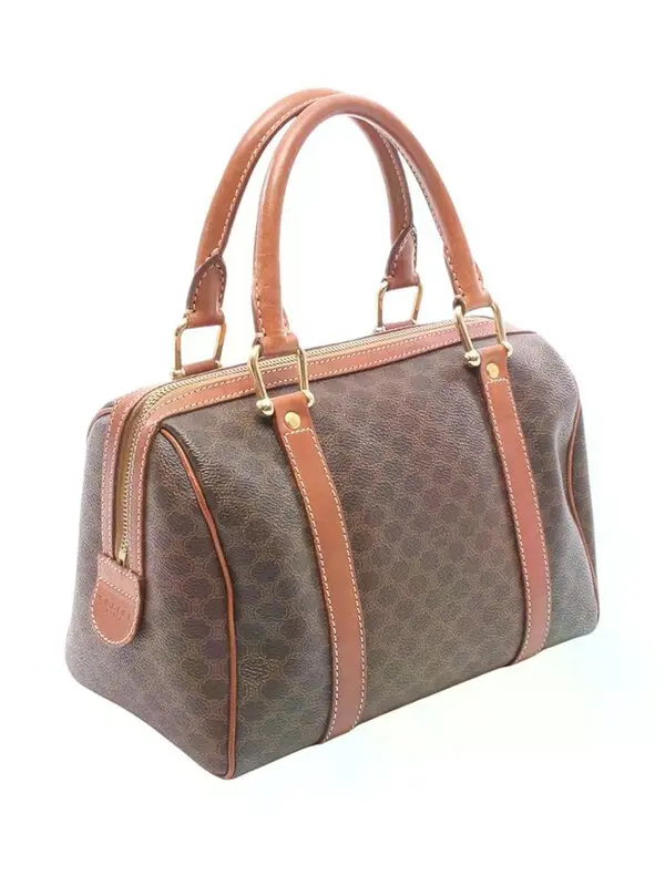 Celine Macadam Coated Canvas Boston Bag