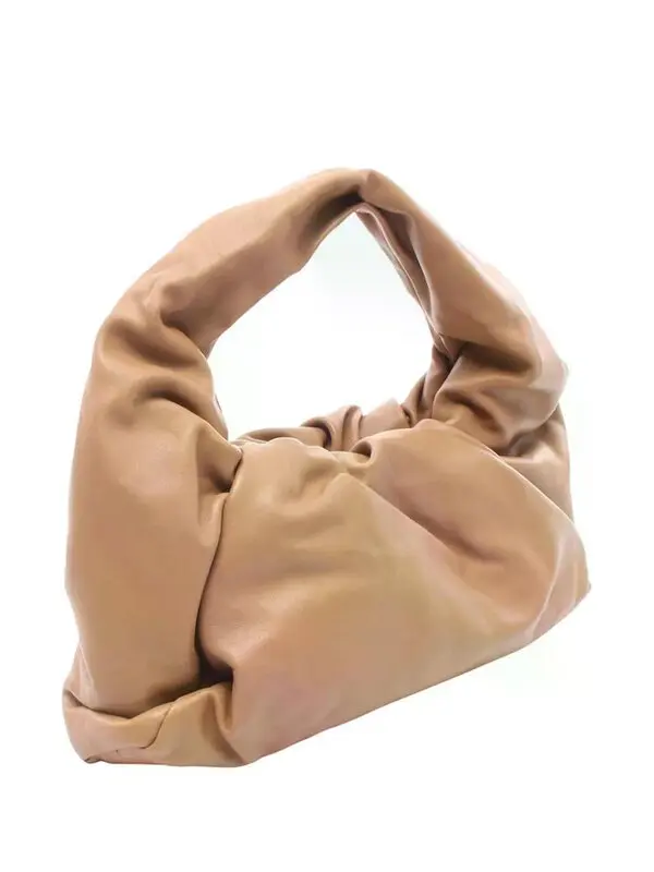 Bottega Veneta Lambskin The Pouch Shoulder Bag - Brown