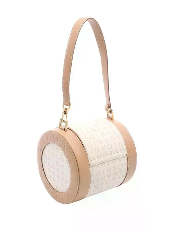 BVLGARI B.zero1 Logomania Canvas Handbag