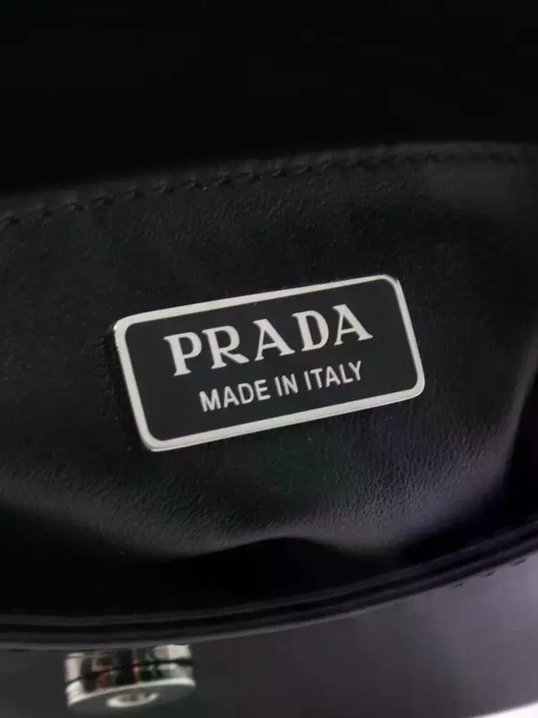 Prada Brushed Leather Cleo Flap Crossbody Bag