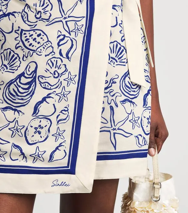 Simkhai Linen-blend Darbie Mini Dress