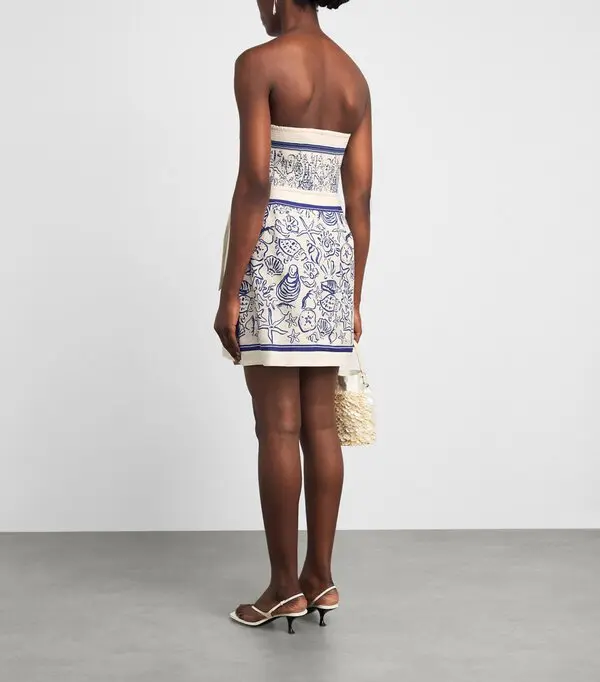 Simkhai Linen-blend Darbie Mini Dress
