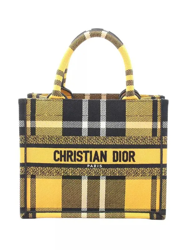 Dior Small Book Tote Bag - Yellow