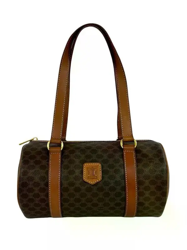 Celine Macadam Coated Canvas Shoulder Bag