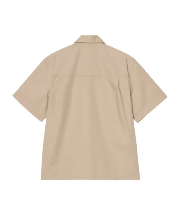 Carhartt Work In Progress Postal Zip Short Sleeve Shirt - Iroko
