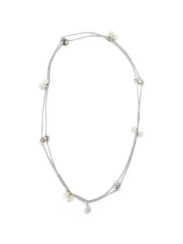 CHARRIOL Mother-of-pearl Floral Necklace - Silver