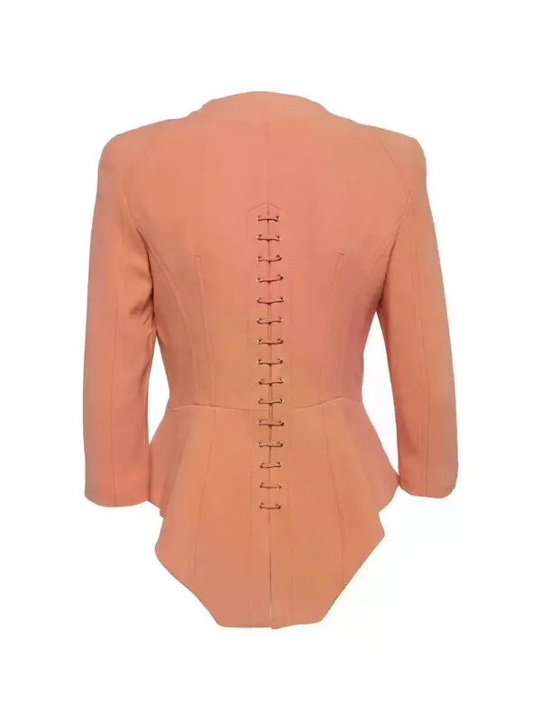 Elisabetta Franchi Lace-detail Peplum Jacket