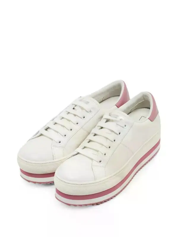 Marc Jacobs Platform Leather Lace-up Sneakers