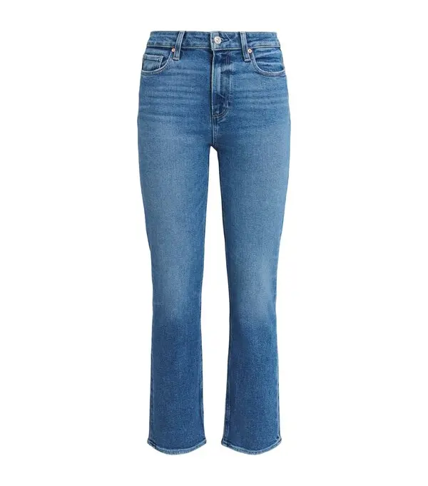 Paige Stretch-denim Cindy Straight Jeans - Blue