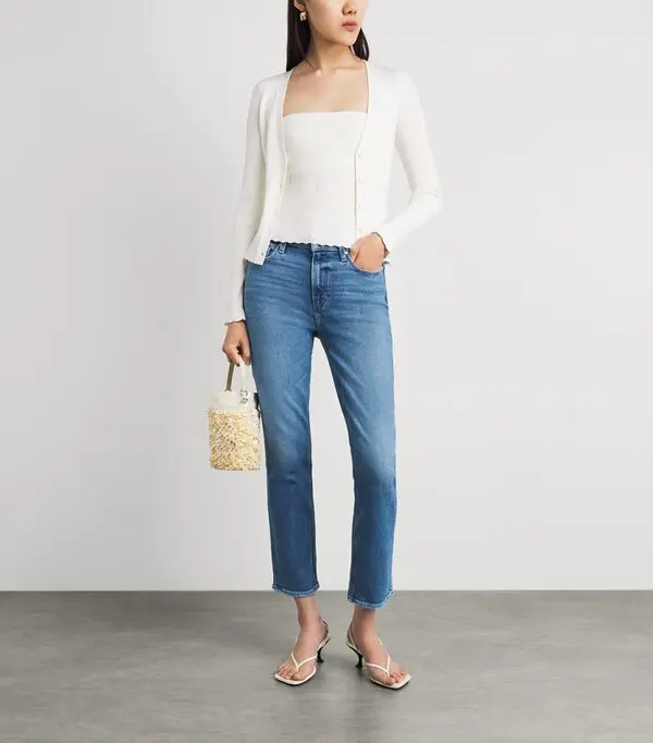 Paige Cindy Straight Leg Jeans - Blue
