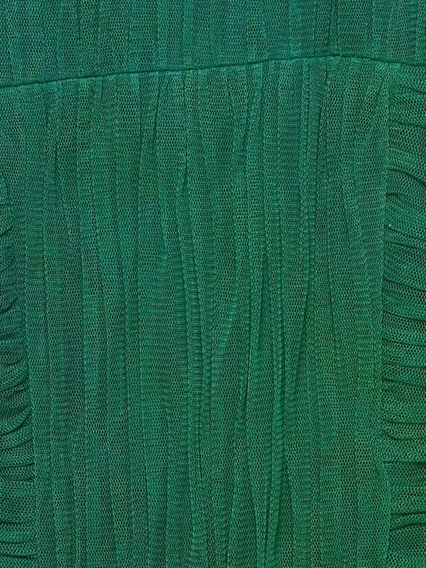 Tory Burch Ruched Mesh Midi Dress