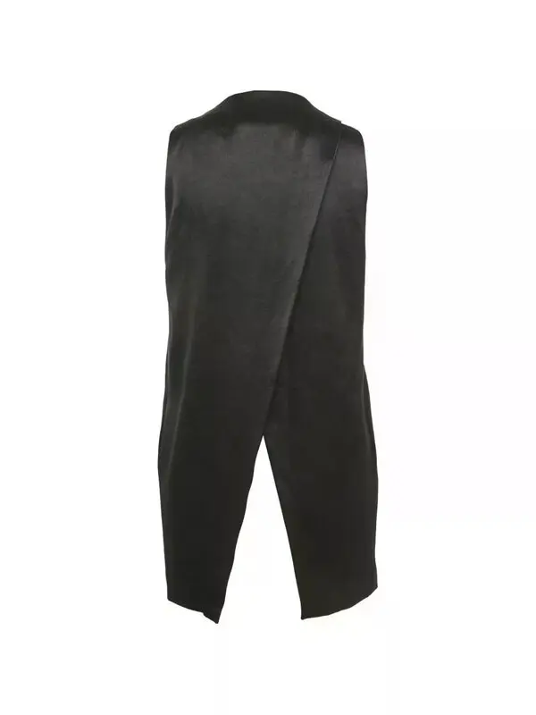 Alice + Olivia Satin Open-front Vest