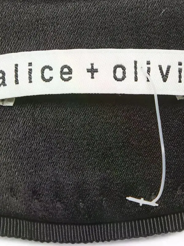 Alice + Olivia Satin Open-front Vest