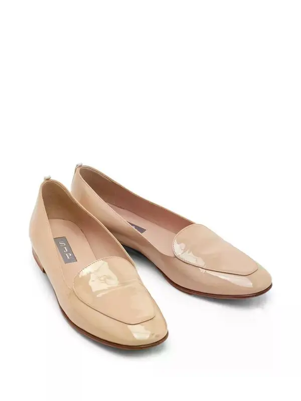 Sjp By Sarah Jessica Parker Beige Patent Leather Loafers