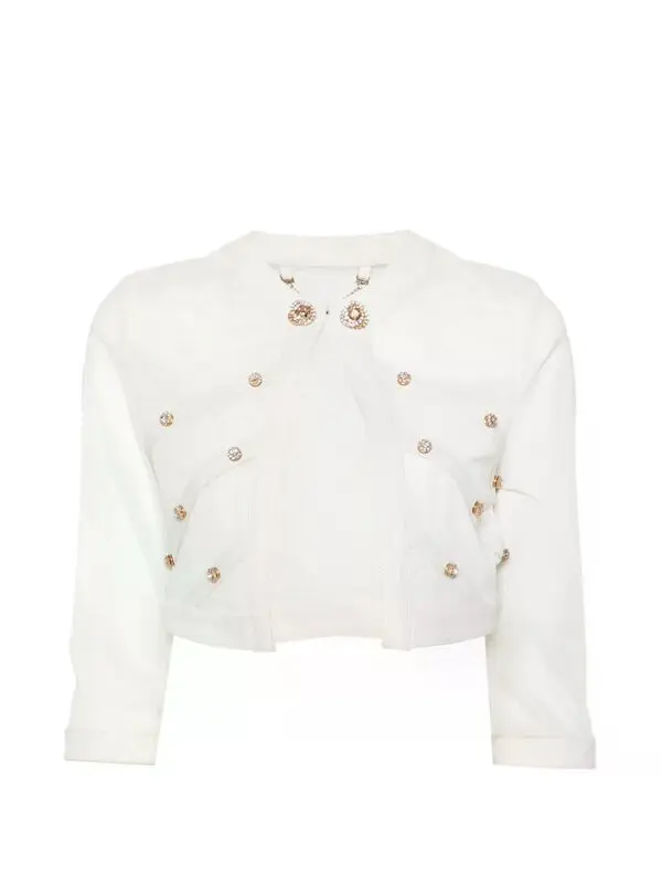 TIMOTEA Crystal-embellished Cropped Jacket