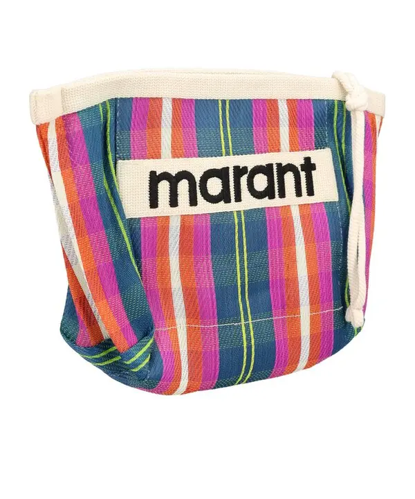 Isabel Marant Étoile Powden Striped Clutch Bag