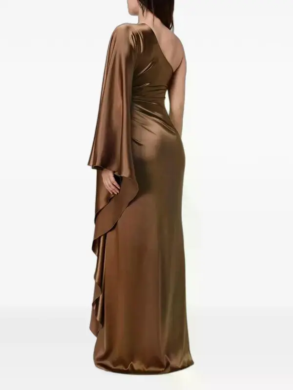 MONOT One-shoulder Satin Gown