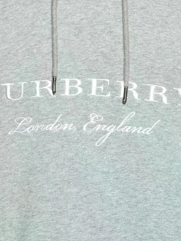 Burberry Logo Embroidered Hoodie