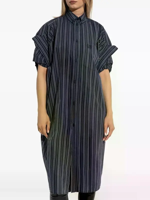 Balenciaga Striped Shirt Dress