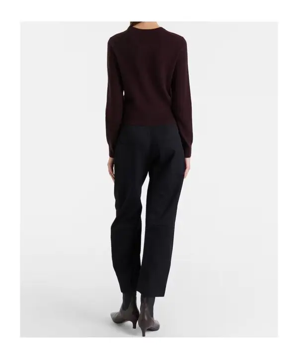 NILI LOTAN Shon Virgin Wool Barrel-leg Pants