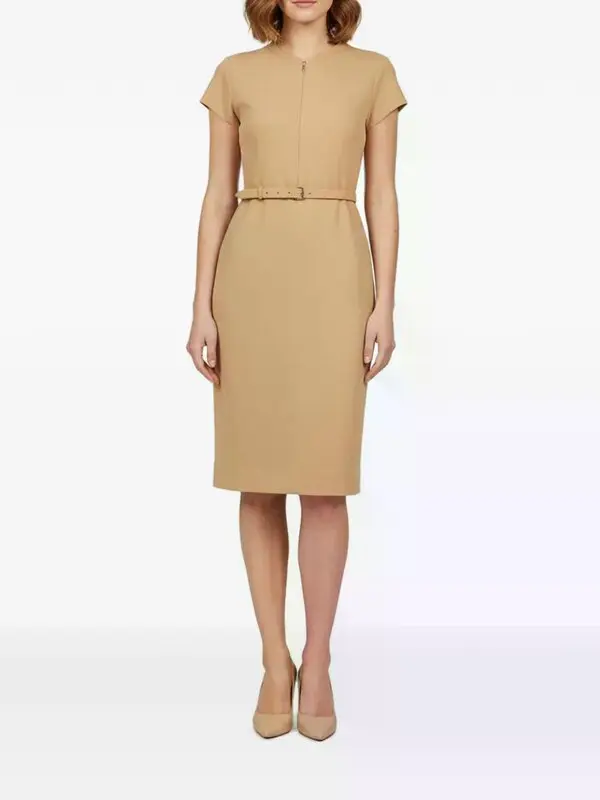 Diane Von Furstenberg Belted Midi Dress - Neutrals