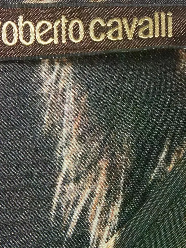 Roberto Cavalli Leopard Print Short Sleeve Top
