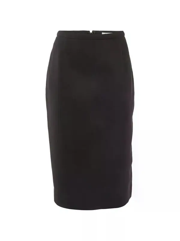 Dior Gabardine Pencil Skirt - Black