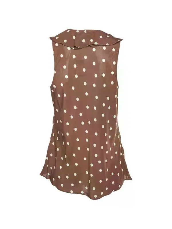 Polo Ralph Lauren Ruffled Polka-dot Top