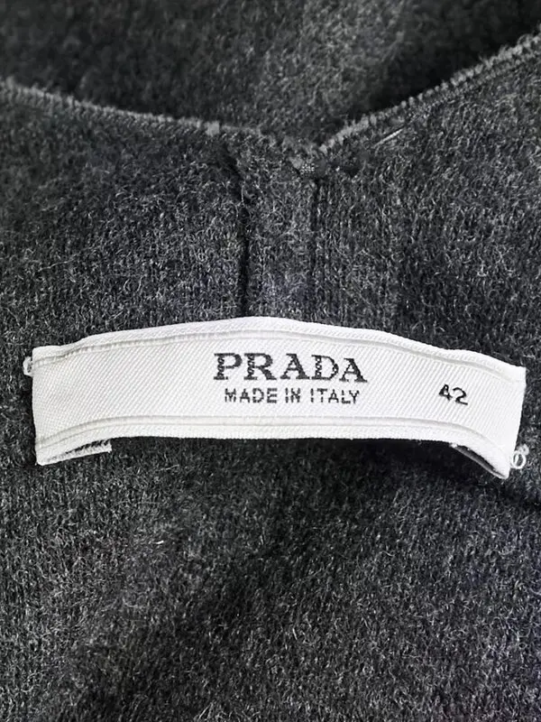 Prada Sleeveless V-neck Knit Top