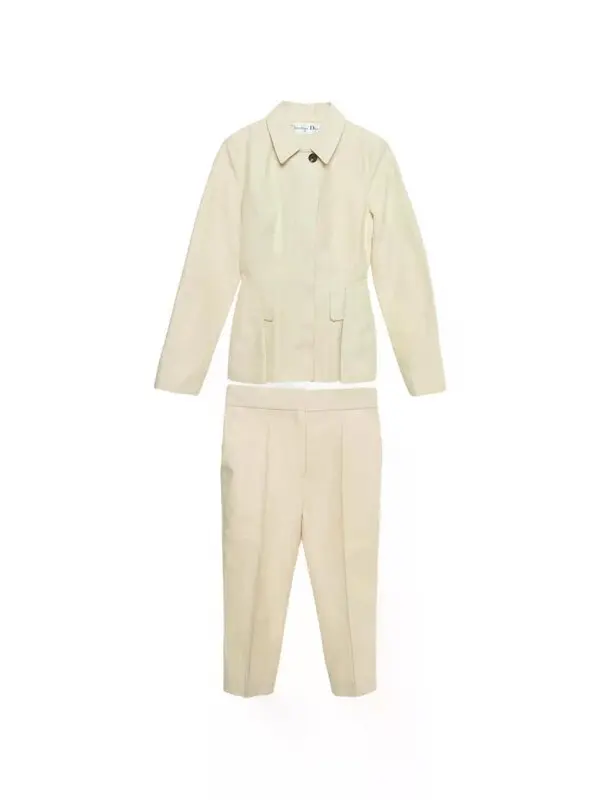 Dior Textured Silk Jacket And Trousers Set