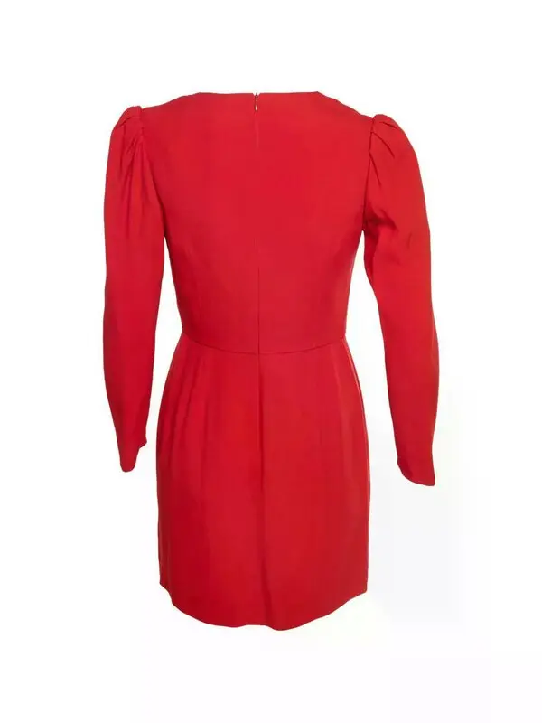 Red Valentino Crepe Wrap Mini Dress