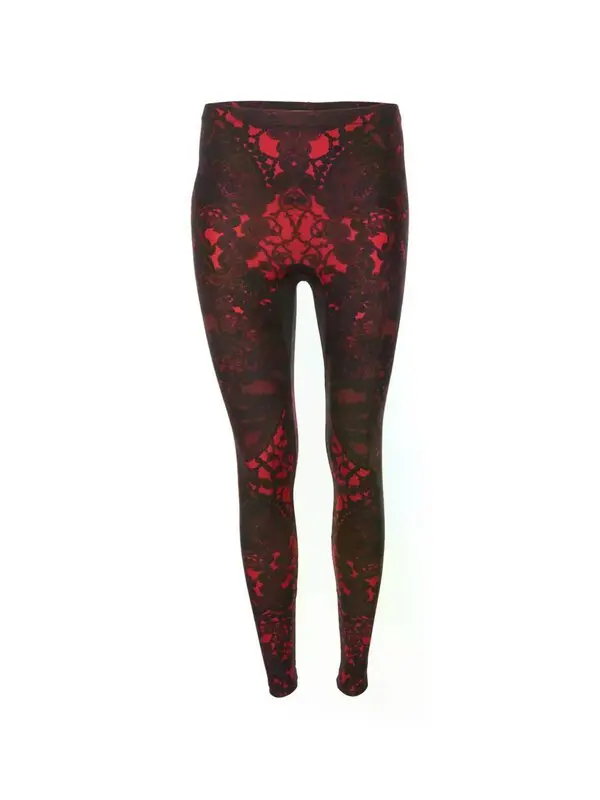 Alexander McQueen Lace-print Knit Leggings