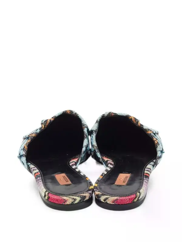 Missoni Geometric-weave Flat Mules