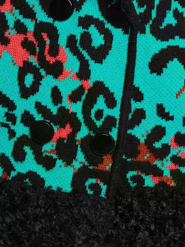Missoni Leopard Jacquard-knit Coat