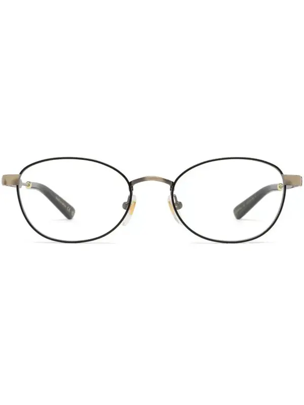 Gucci Oval Frame Eyeglasses - Gold
