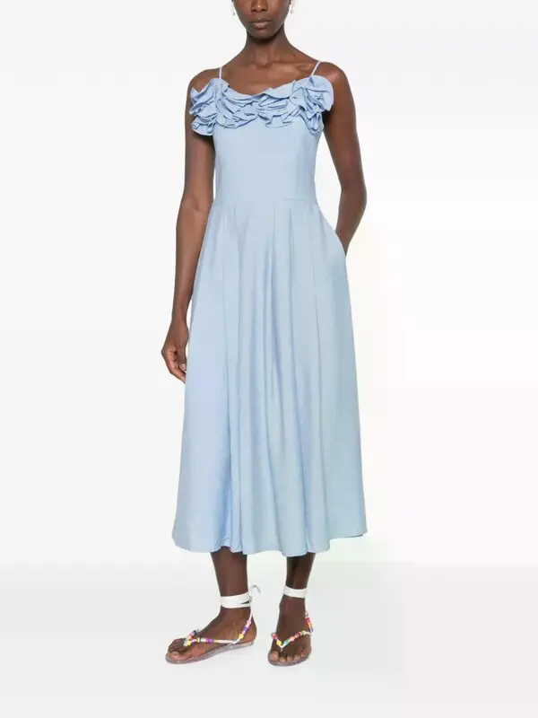 Stine Goya Ruffled Spaghetti-strap Dress