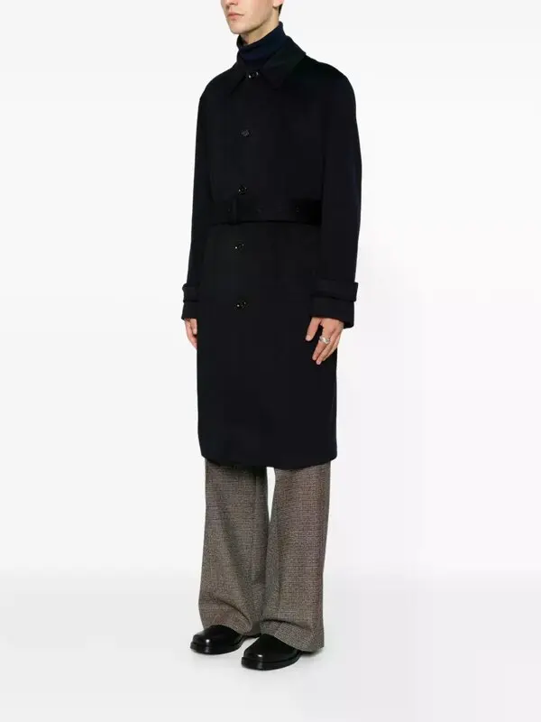 LARDINI Belted Button-up Coat