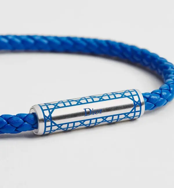 Dior Cannage Woven Leather Bracelet