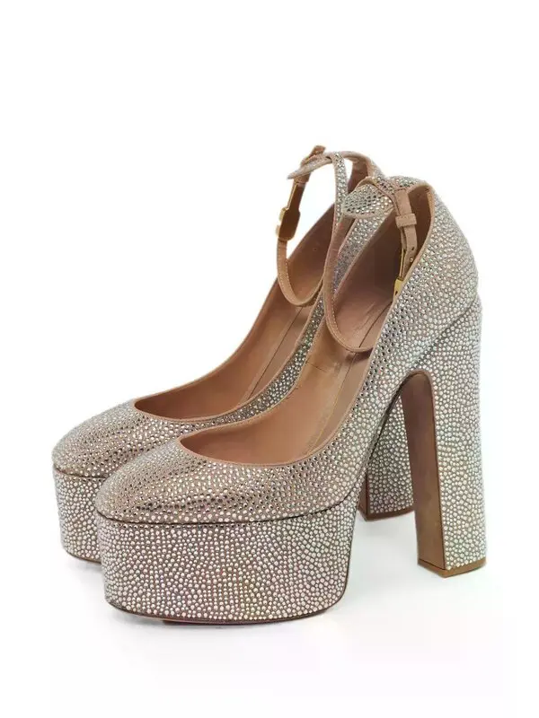Valentino Garavani Embellished Heeled Pumps - Silver