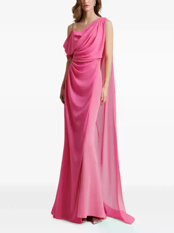 GEMY MAALOUF Draped Asymmetrical-neckline Dress