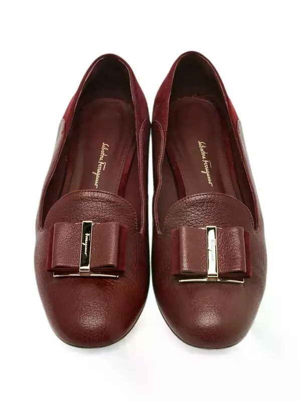 FERRAGAMO Bow Detail Flat Pumps