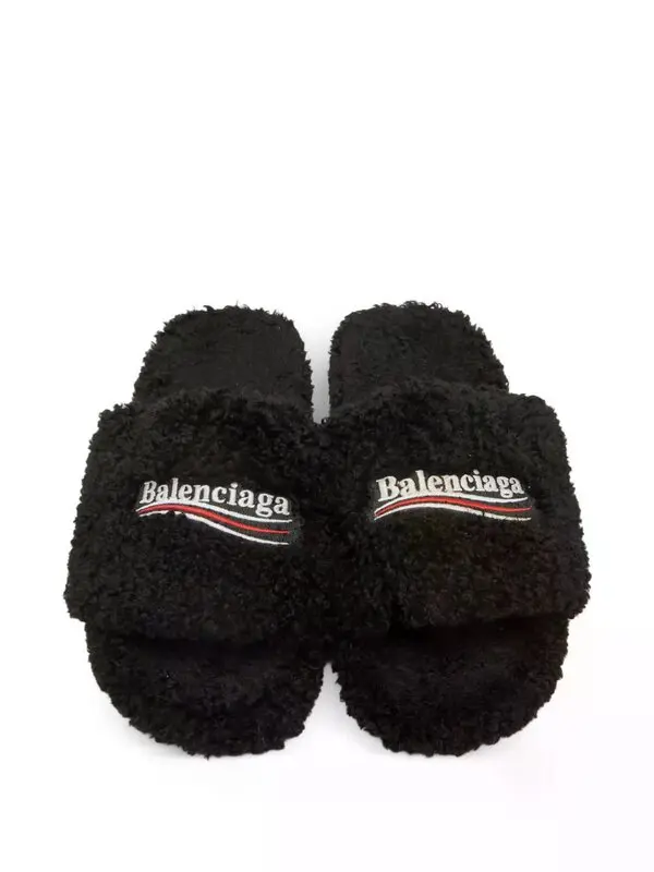 Balenciaga Logo Patch Sandals