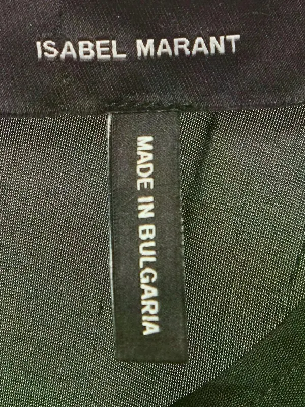 ISABEL MARANT VINTAGE Pleat-detail Taffeta Blouse - Black