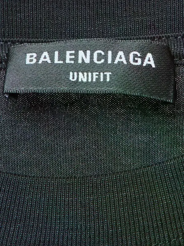 Balenciaga Logo Print T-shirt - Black