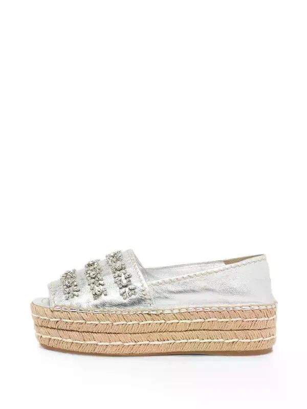Prada Crystal-embellished Platform Espadrilles