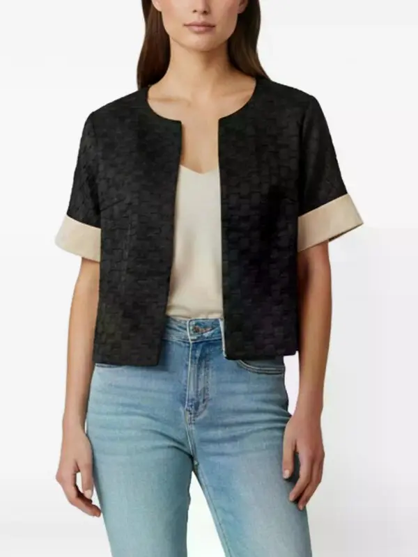 Escada Textured Short-sleeve Jacket