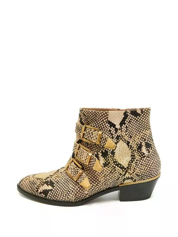 Chloé Susanna Buckle-detail Ankle Boots