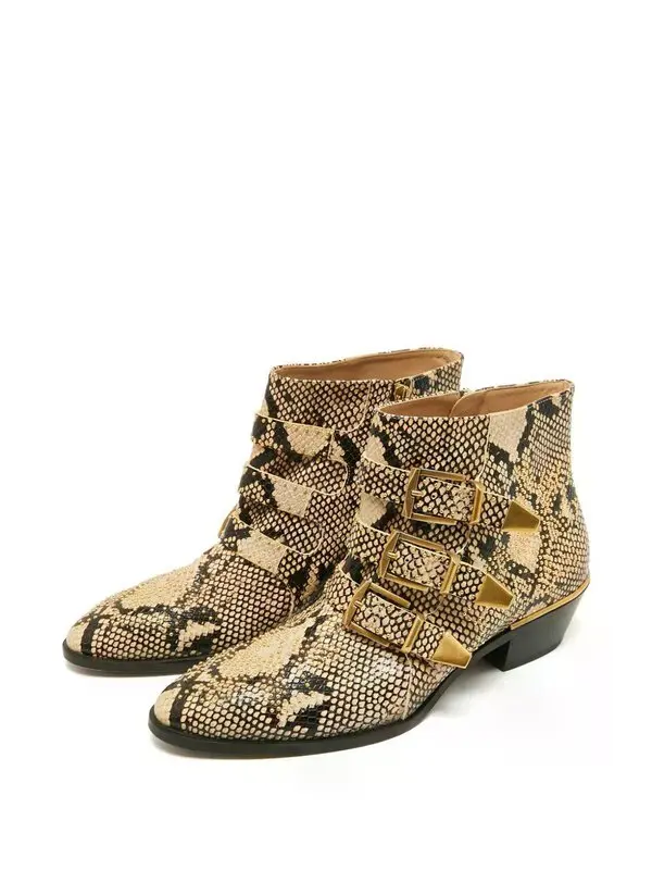 Chloé Susanna Buckle-detail Ankle Boots