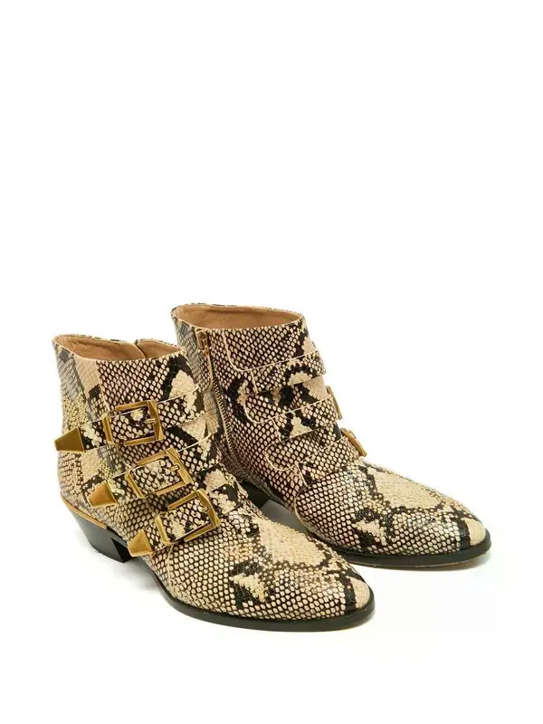 Chloé Susanna Buckle-detail Ankle Boots