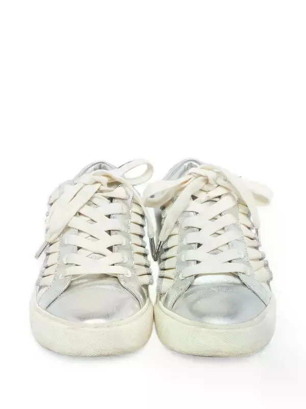 Tory Burch Lace-up Sneakers With Ruffle Trim